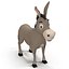 3d max cartoon donkey rigged