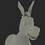 3d max cartoon donkey rigged