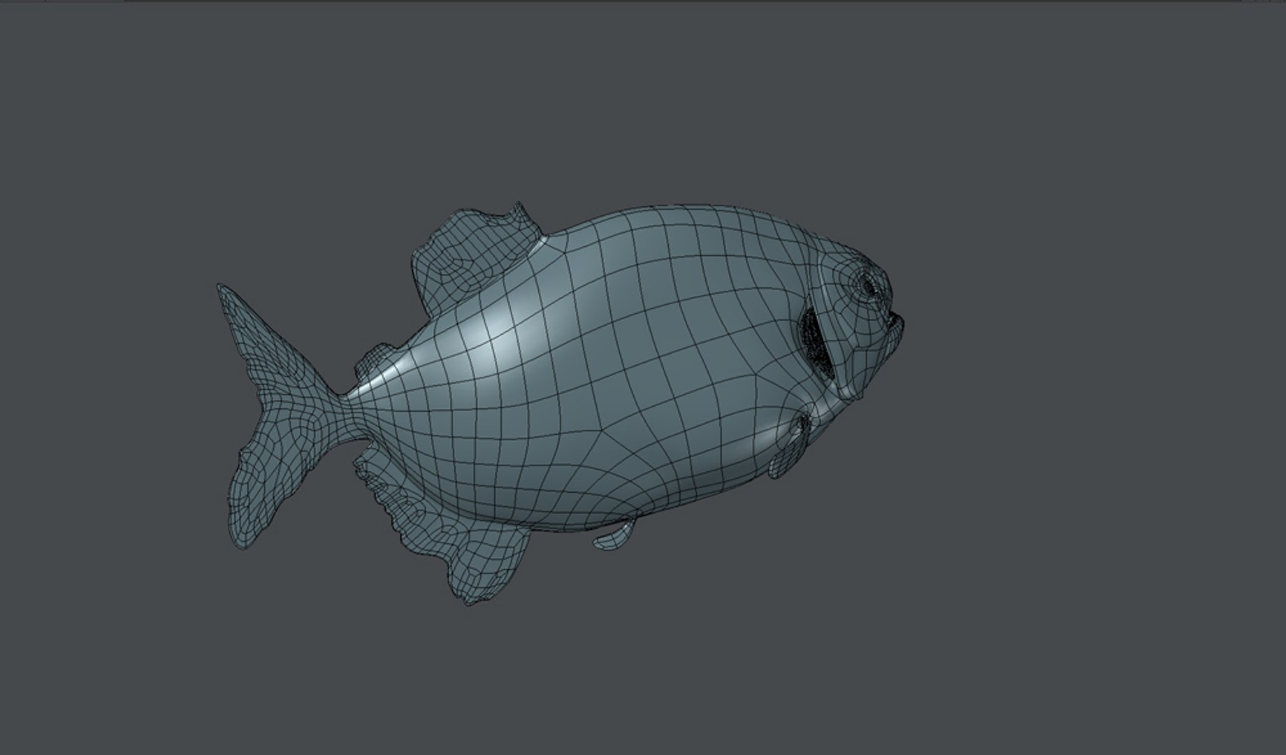 3d Scary Predator Fish