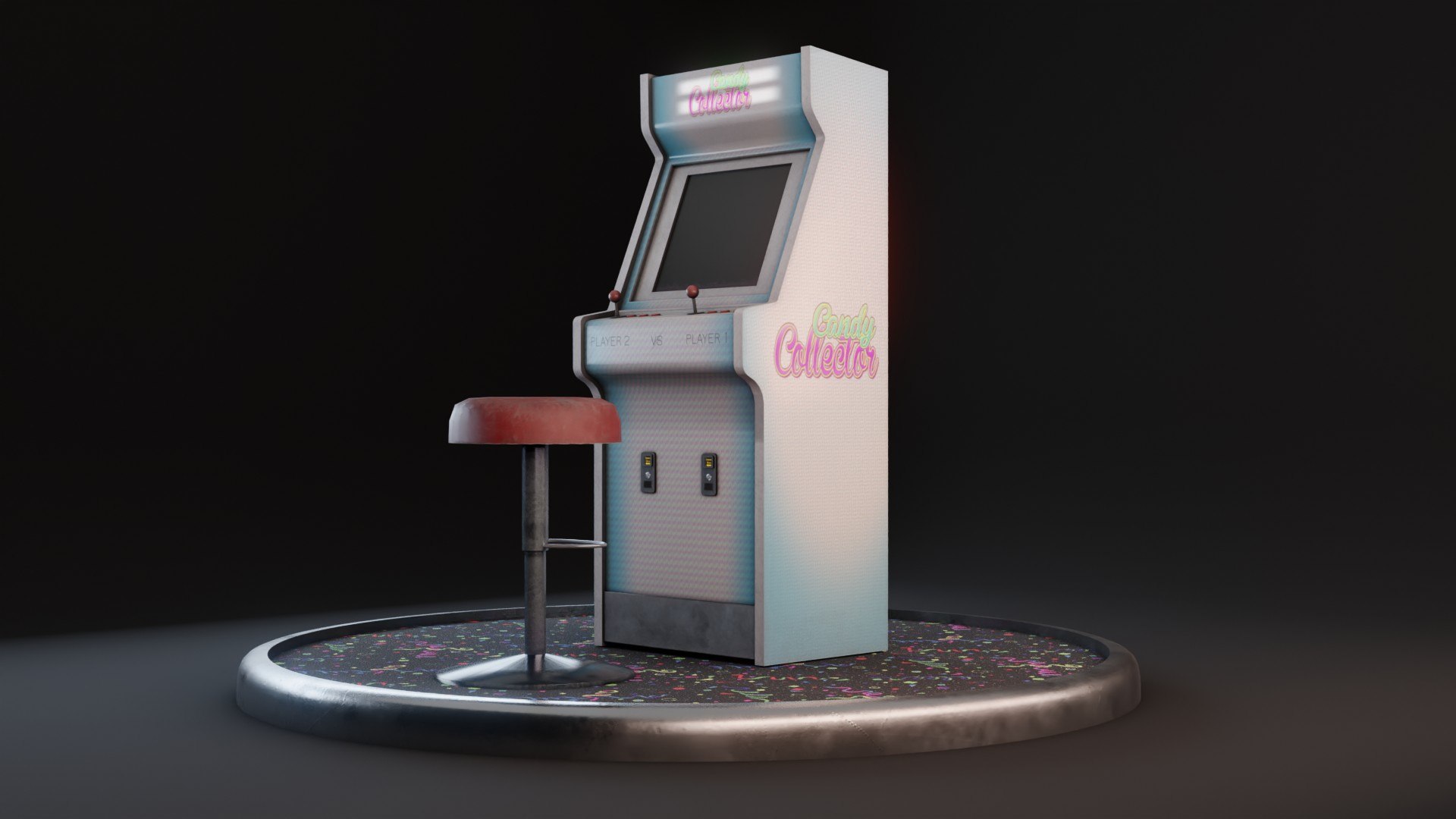 4 Arcade Machines Chair 3D - TurboSquid 1630300