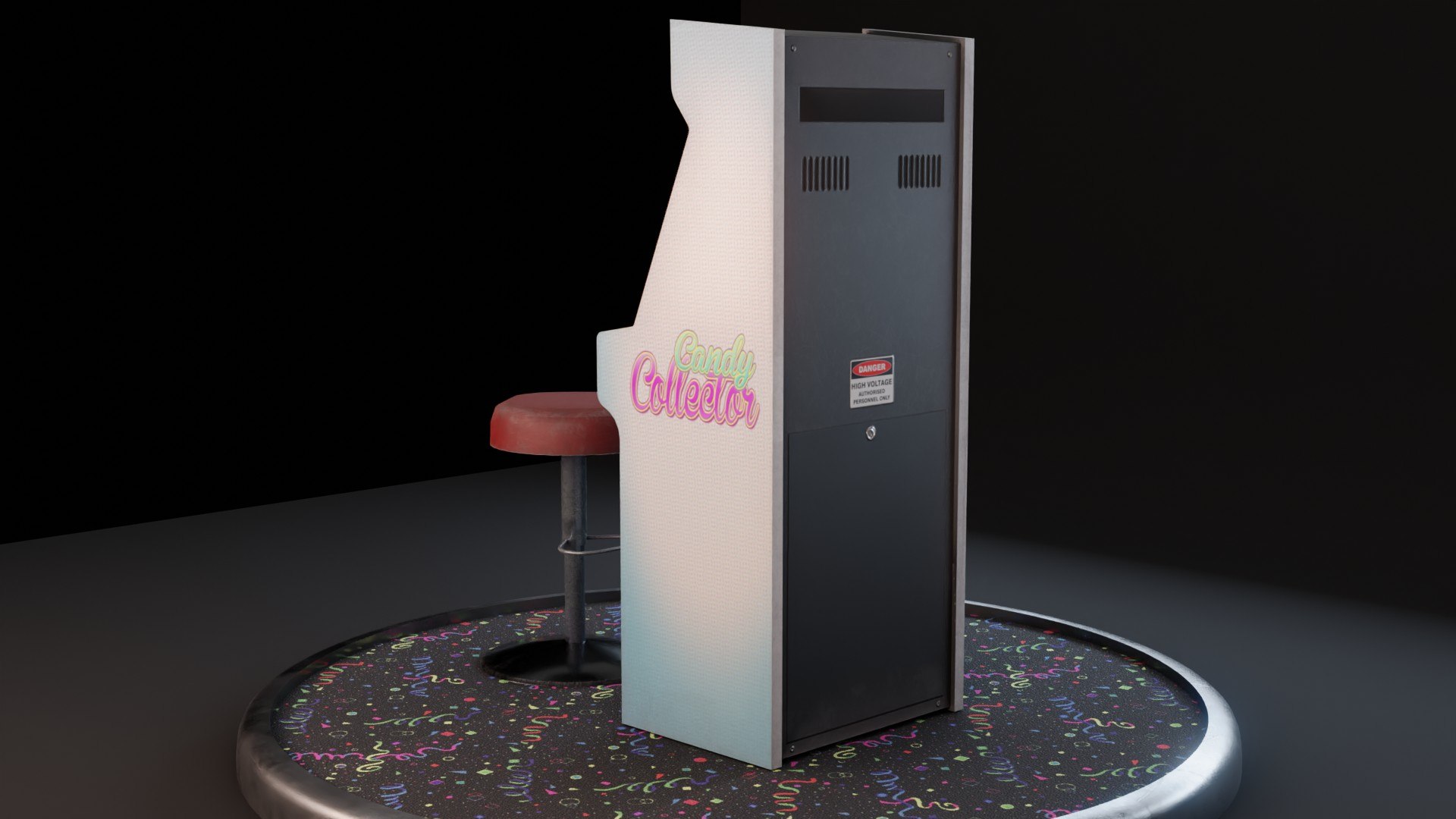 4 arcade machines chair 3D - TurboSquid 1630300