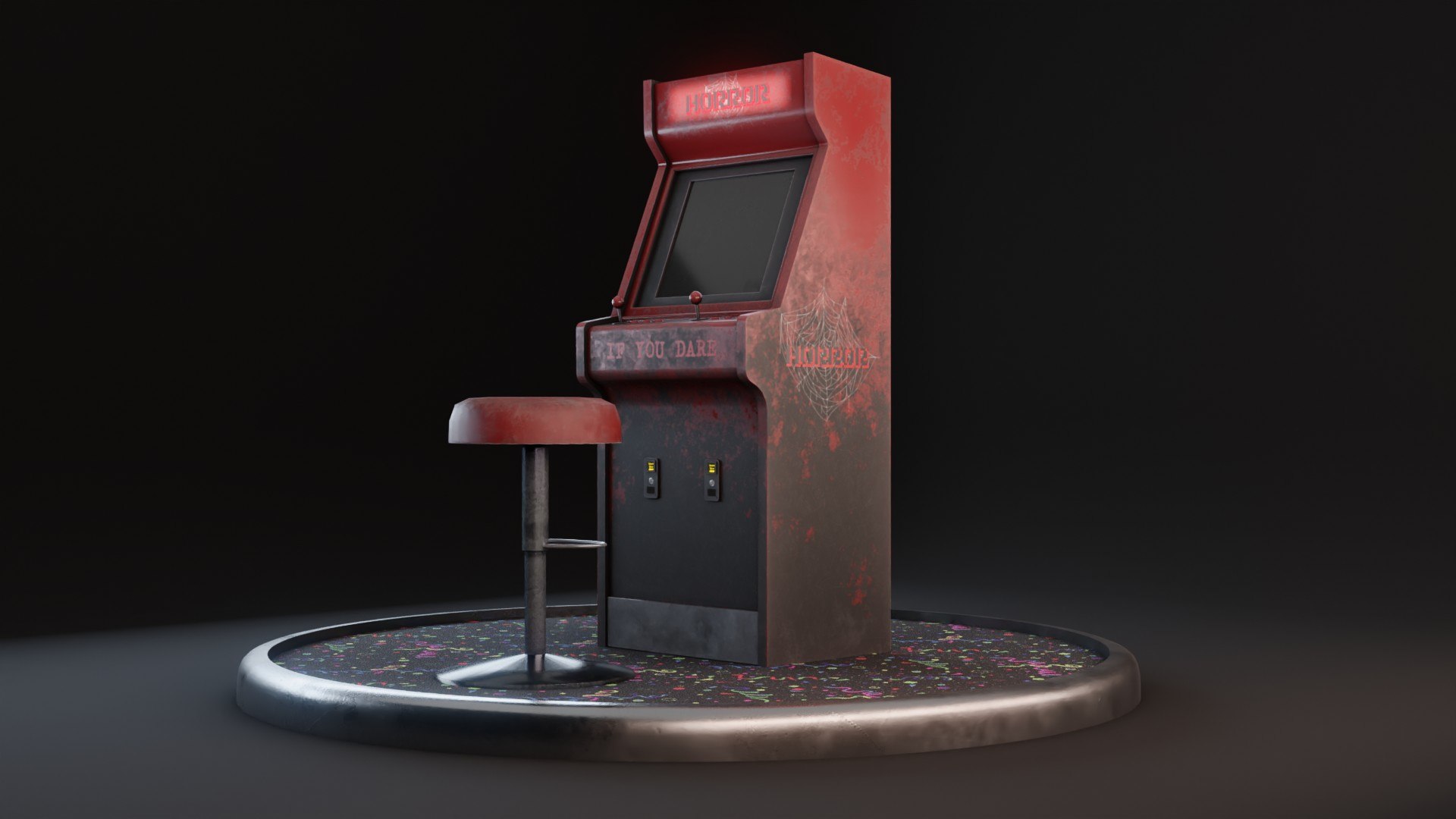4 Arcade Machines Chair 3D - TurboSquid 1630300