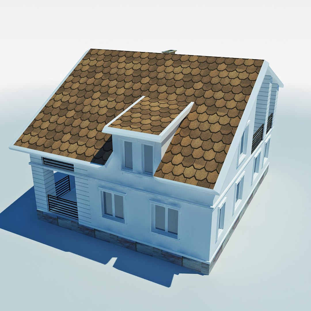 Low-poly Cottage 3d Model