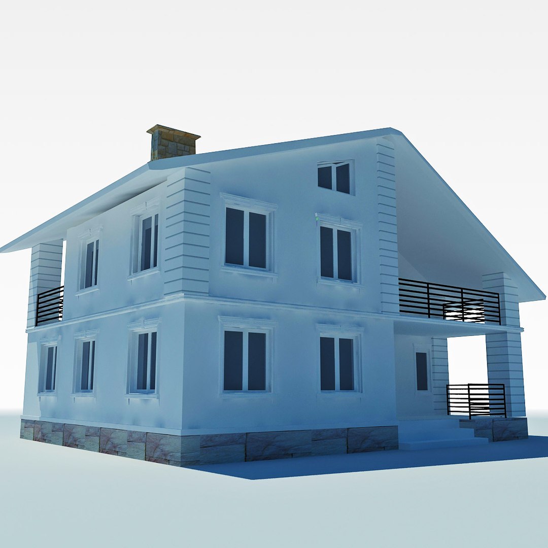 Low-poly Cottage 3d Model