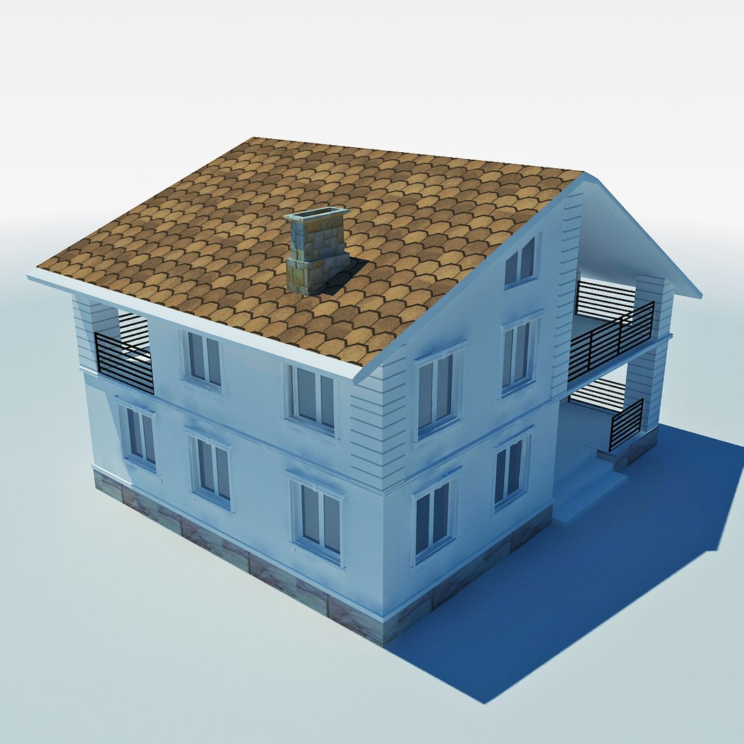 Low-poly Cottage 3d Model