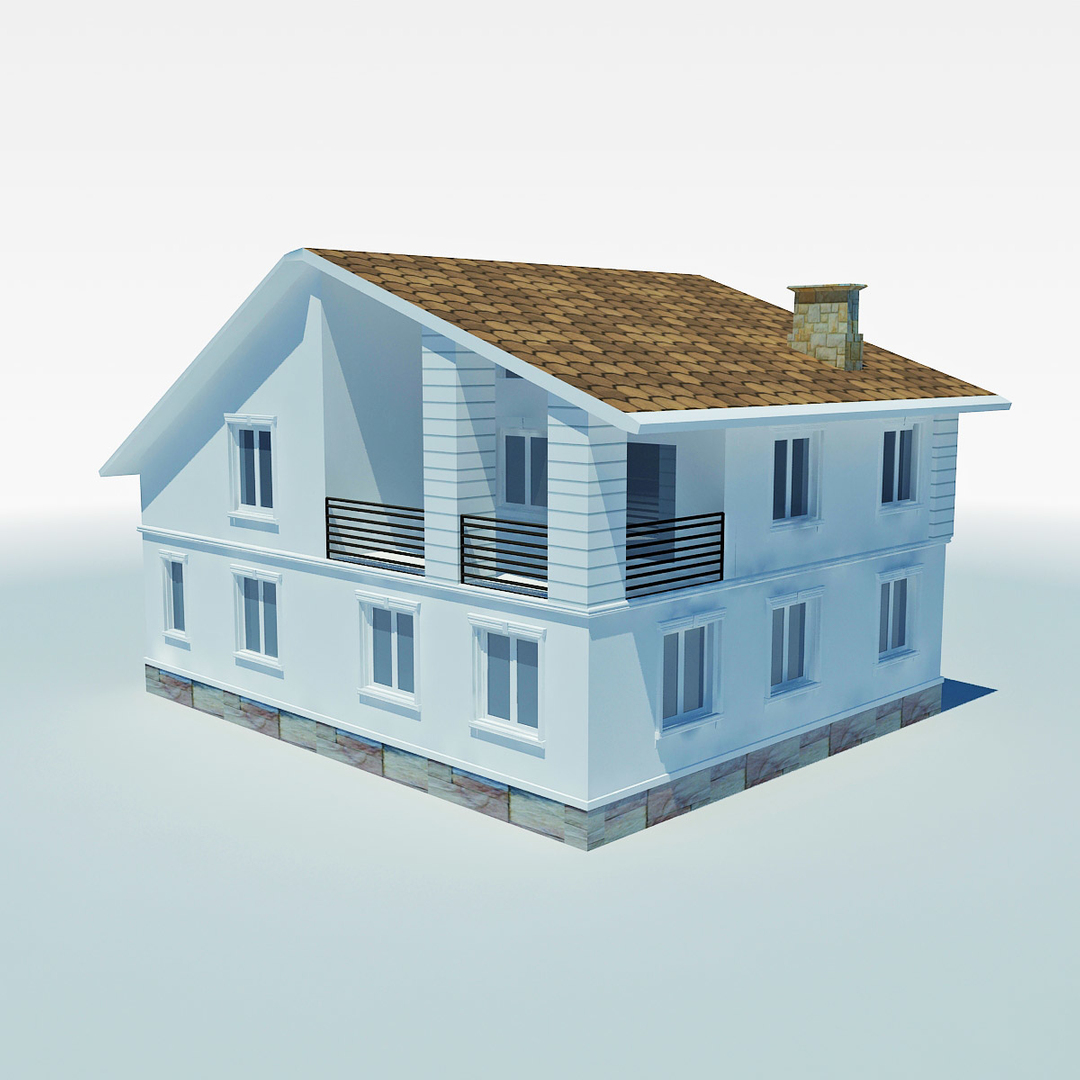 Low-poly Cottage 3d Model