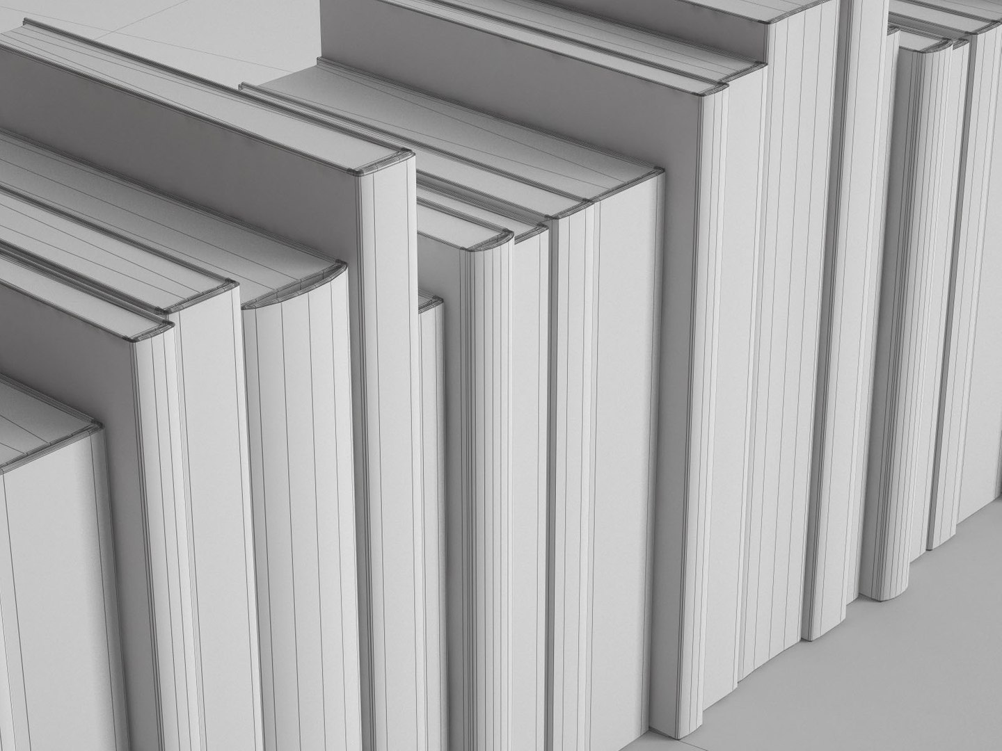 Books 3d Model