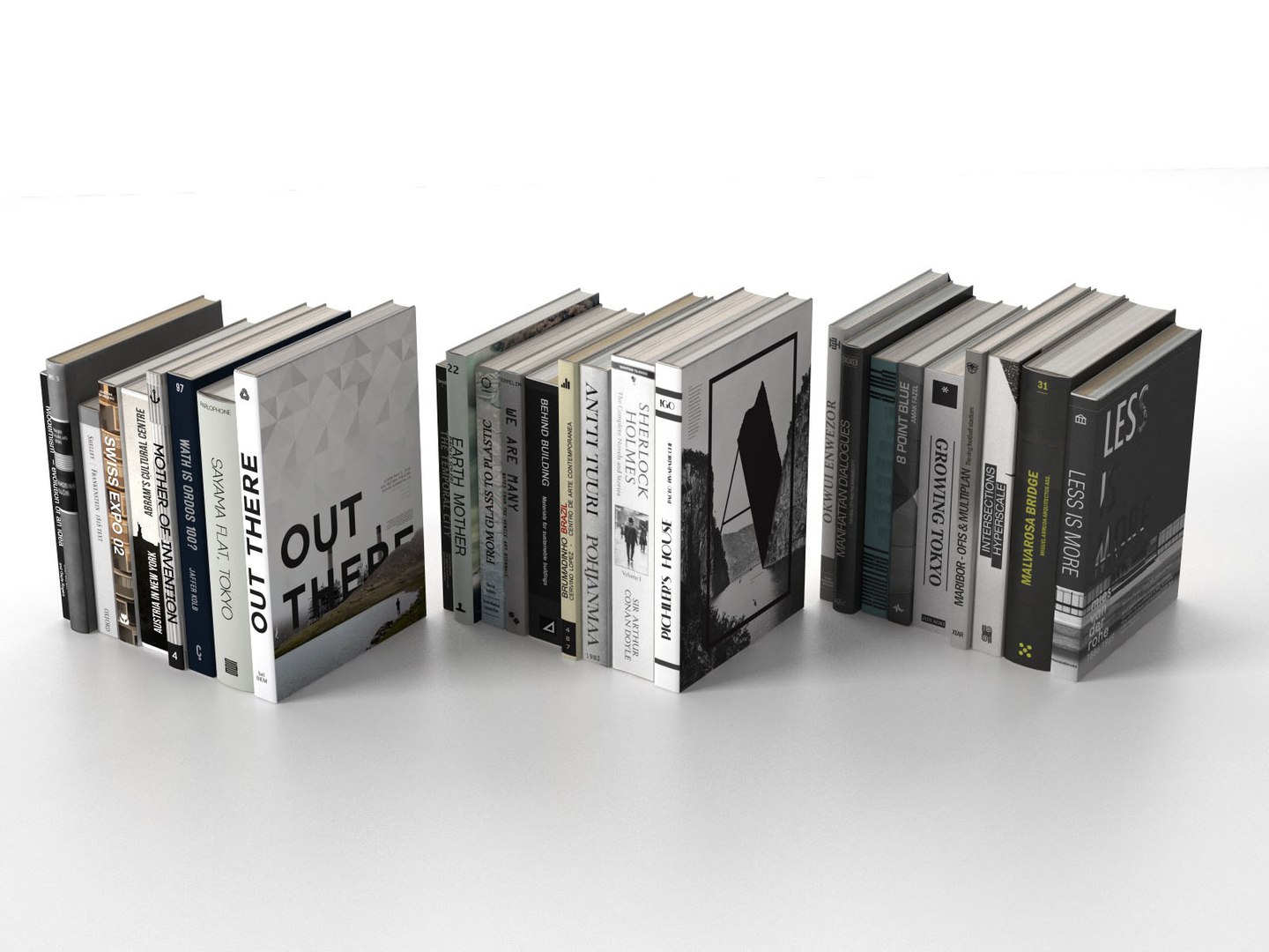Books 3d Model