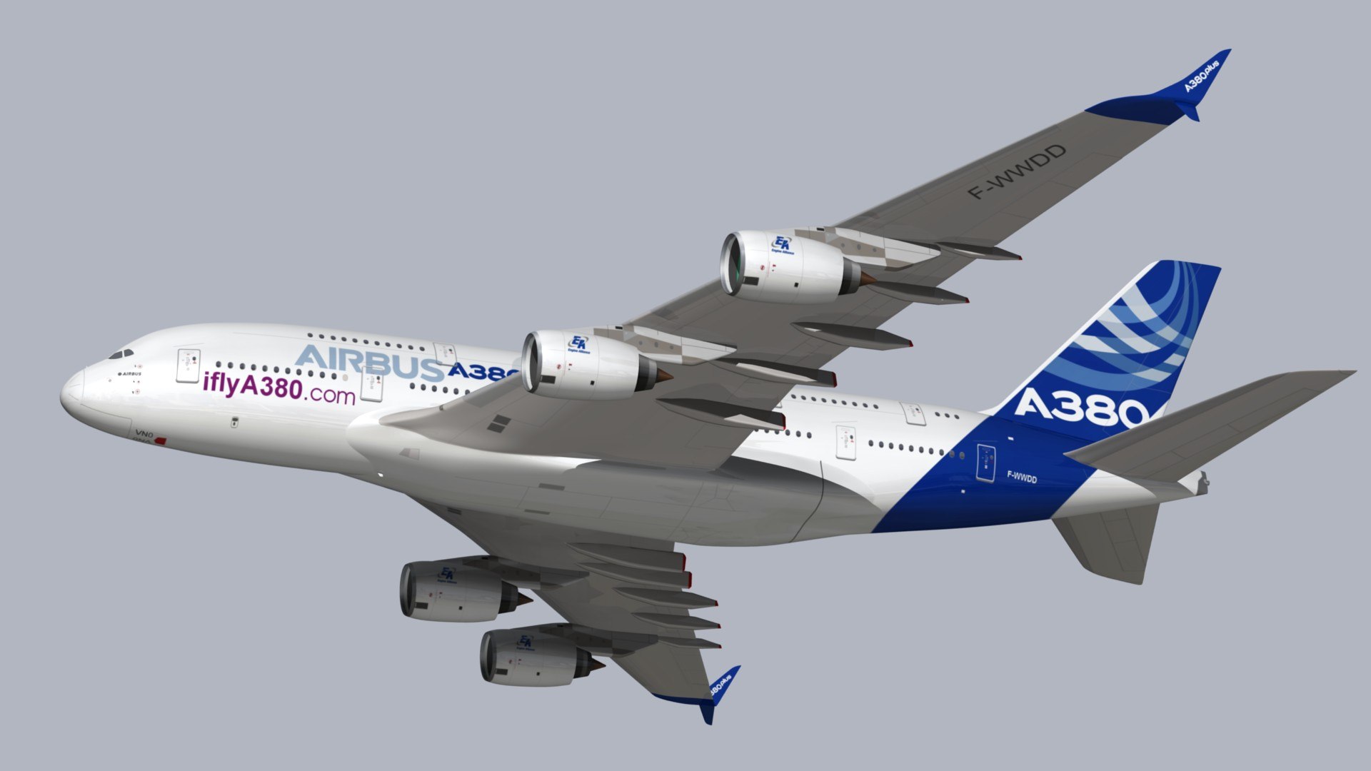 Airbus A380 3D Model - TurboSquid 1247187
