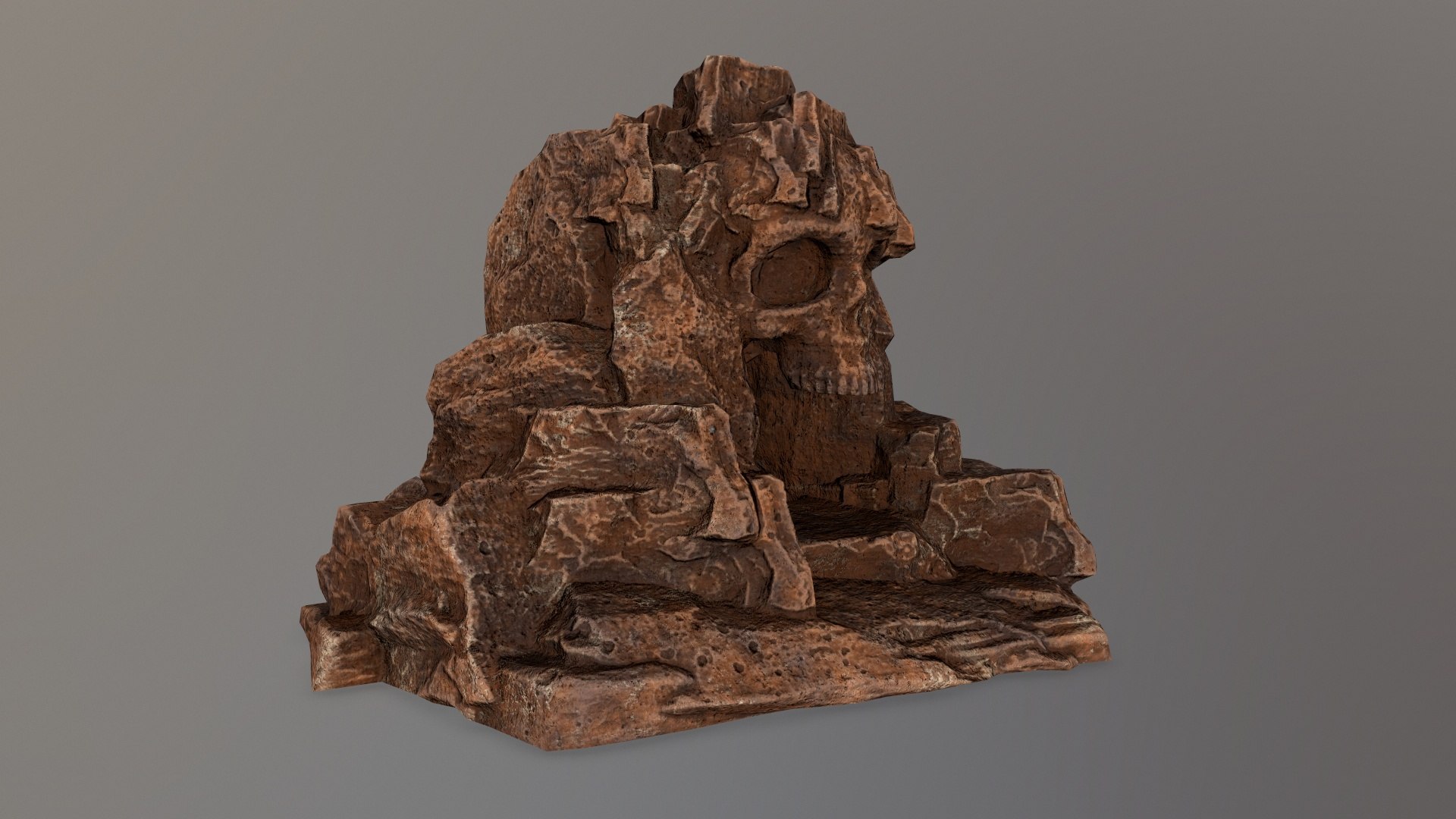 3D Model Skull Cave - TurboSquid 1431868
