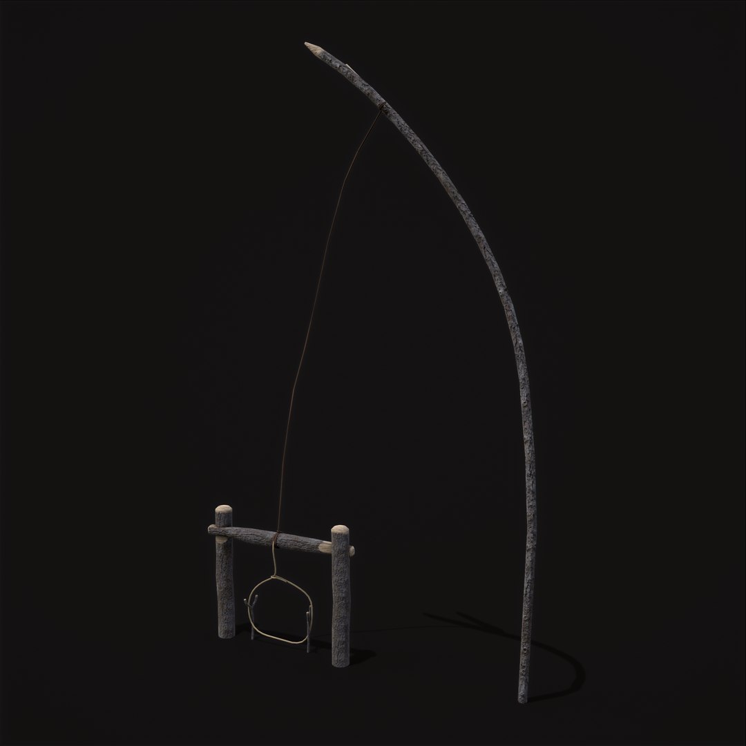 Primitive Rabbit Spring Snare 3D - TurboSquid 1930304