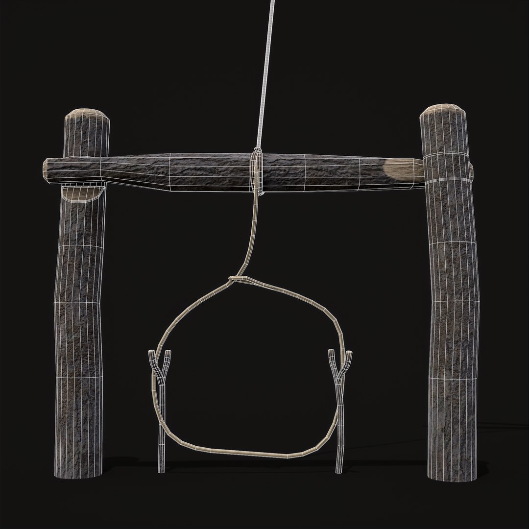 Primitive Rabbit Spring Snare 3D - TurboSquid 1930304