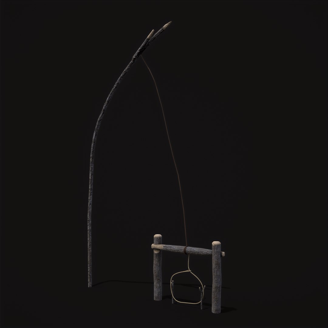 Primitive Rabbit Spring Snare 3D - TurboSquid 1930304
