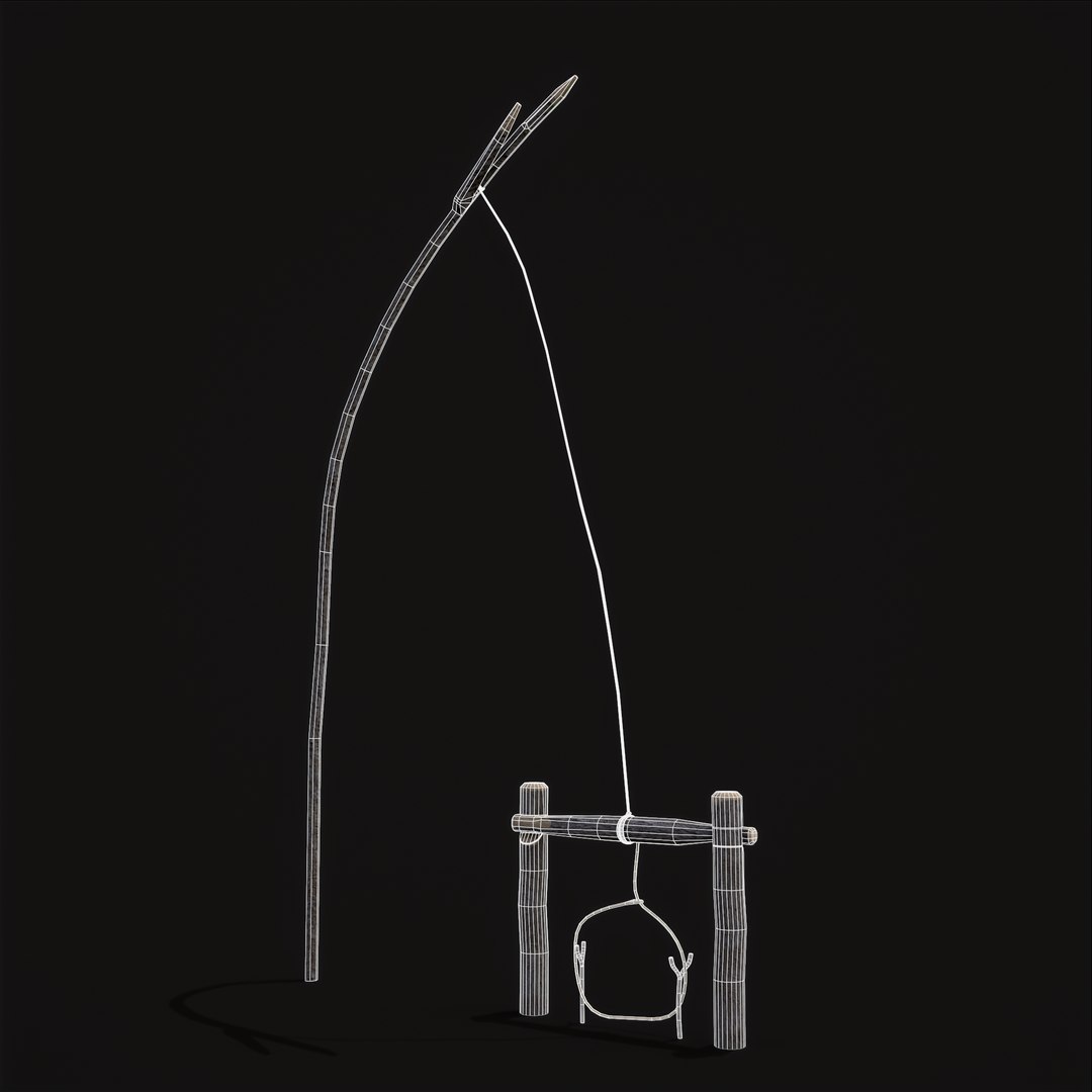 Primitive Rabbit Spring Snare 3D - TurboSquid 1930304