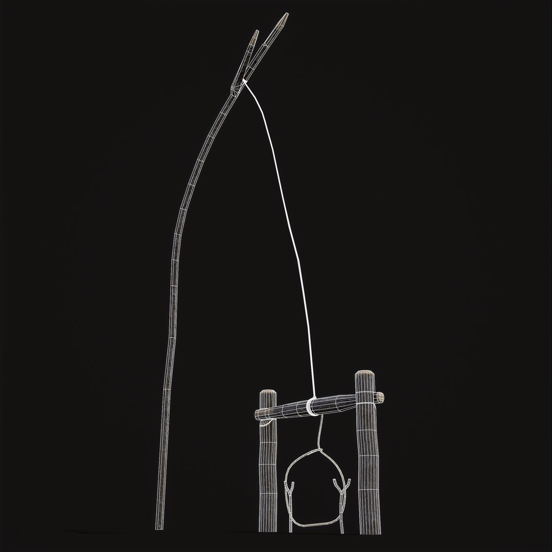 Primitive Rabbit Spring Snare 3D - TurboSquid 1930304