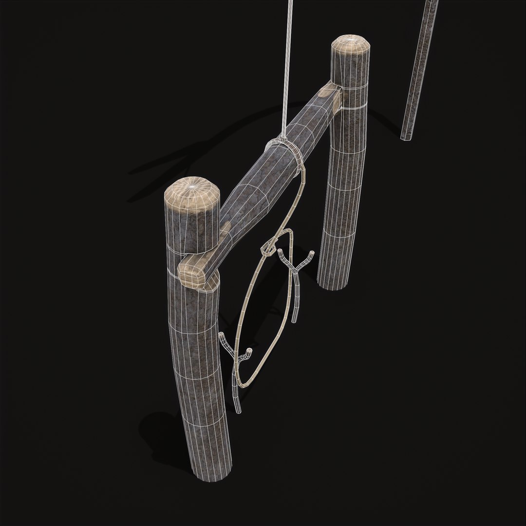 Primitive Rabbit Spring Snare 3D - TurboSquid 1930304