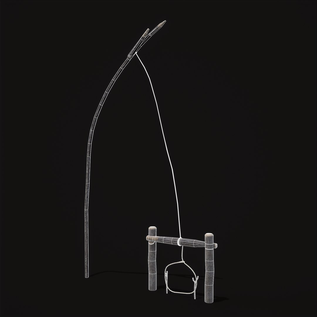 Primitive Rabbit Spring Snare 3D - TurboSquid 1930304