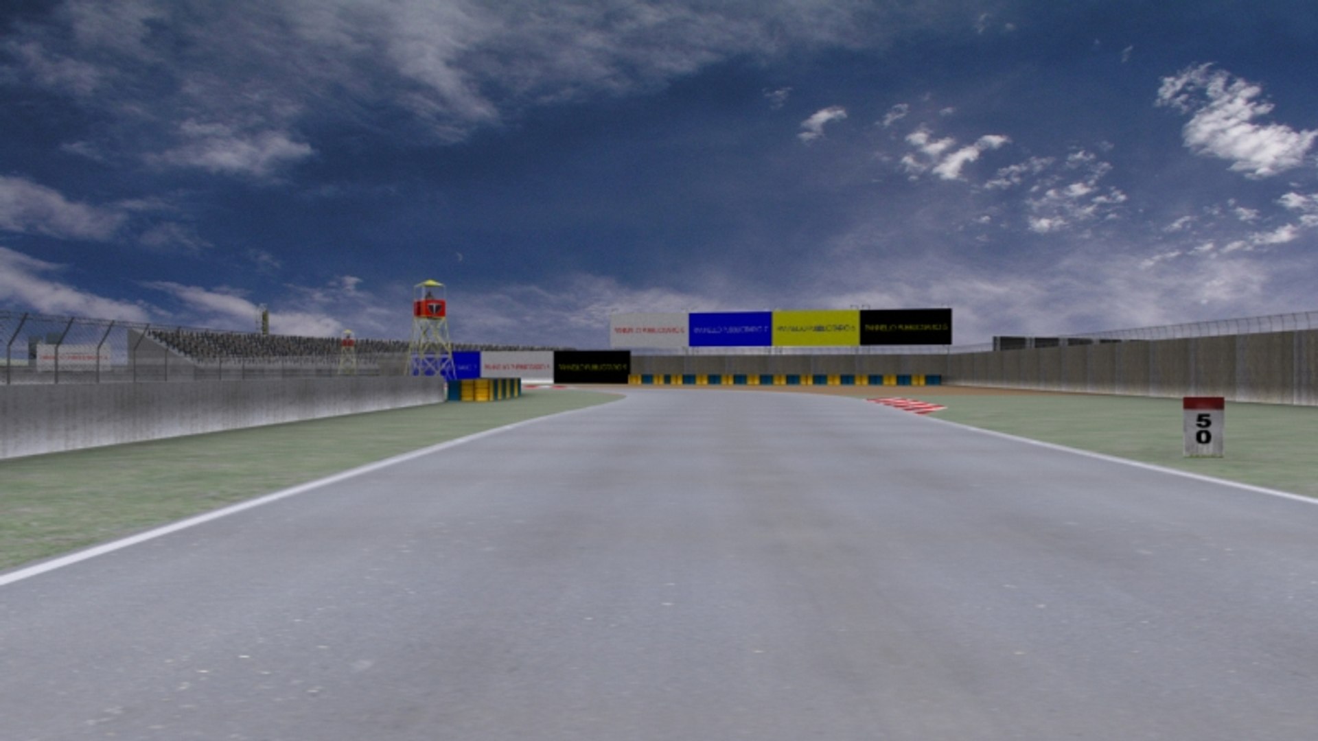 3d Fantasy Racing Track Model