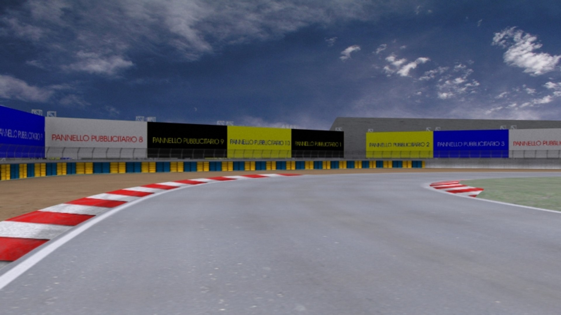 3d Fantasy Racing Track Model