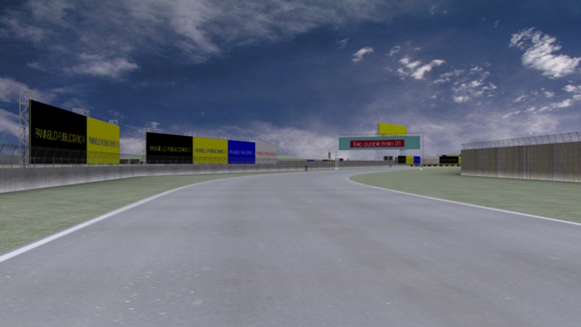 3d Fantasy Racing Track Model