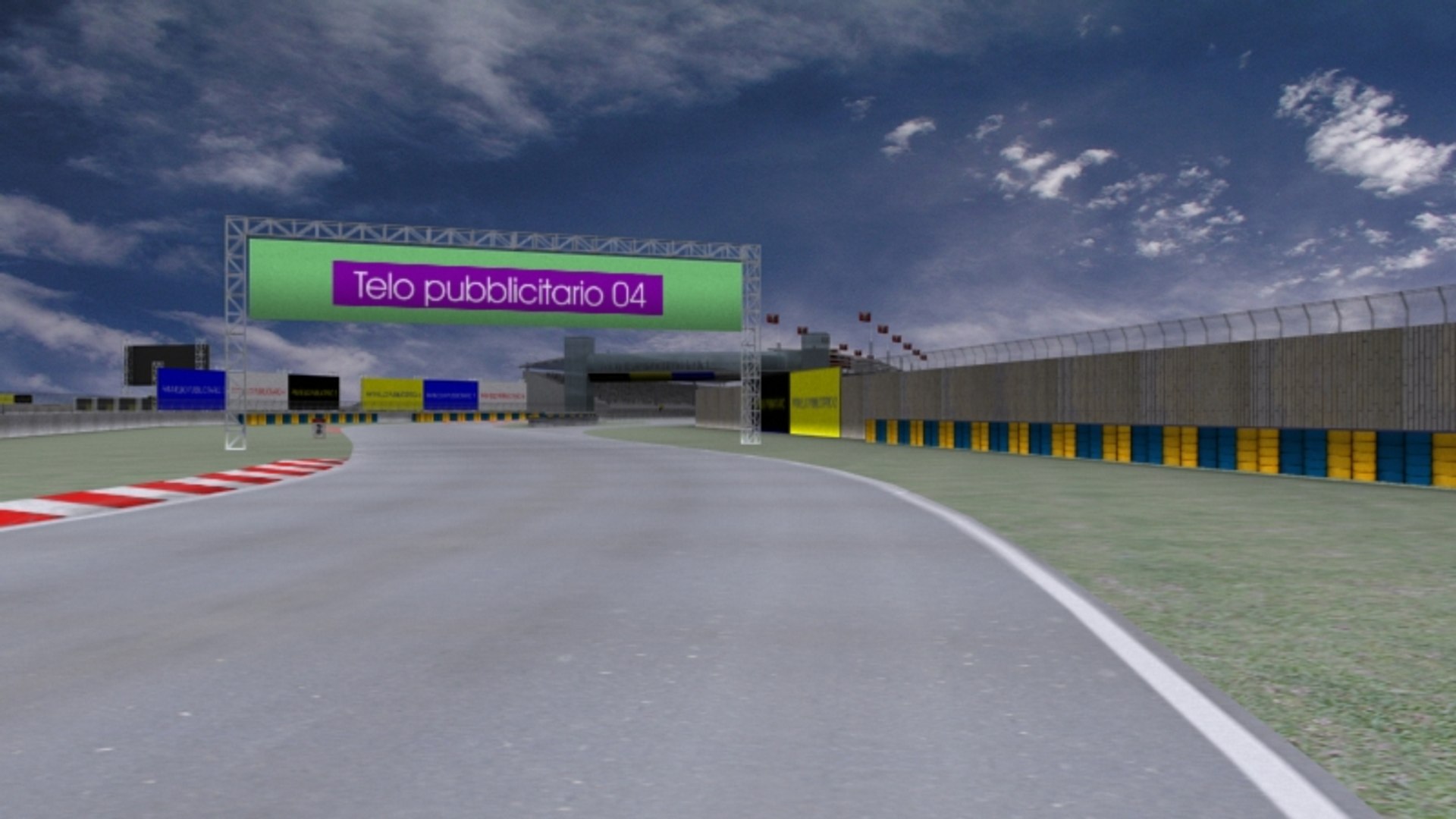 3d Fantasy Racing Track Model
