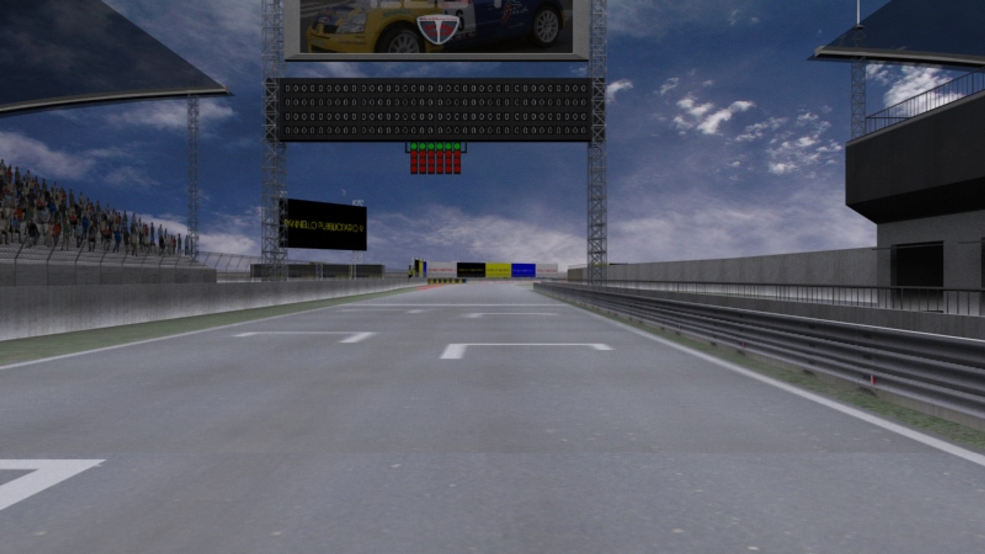 3d Fantasy Racing Track Model