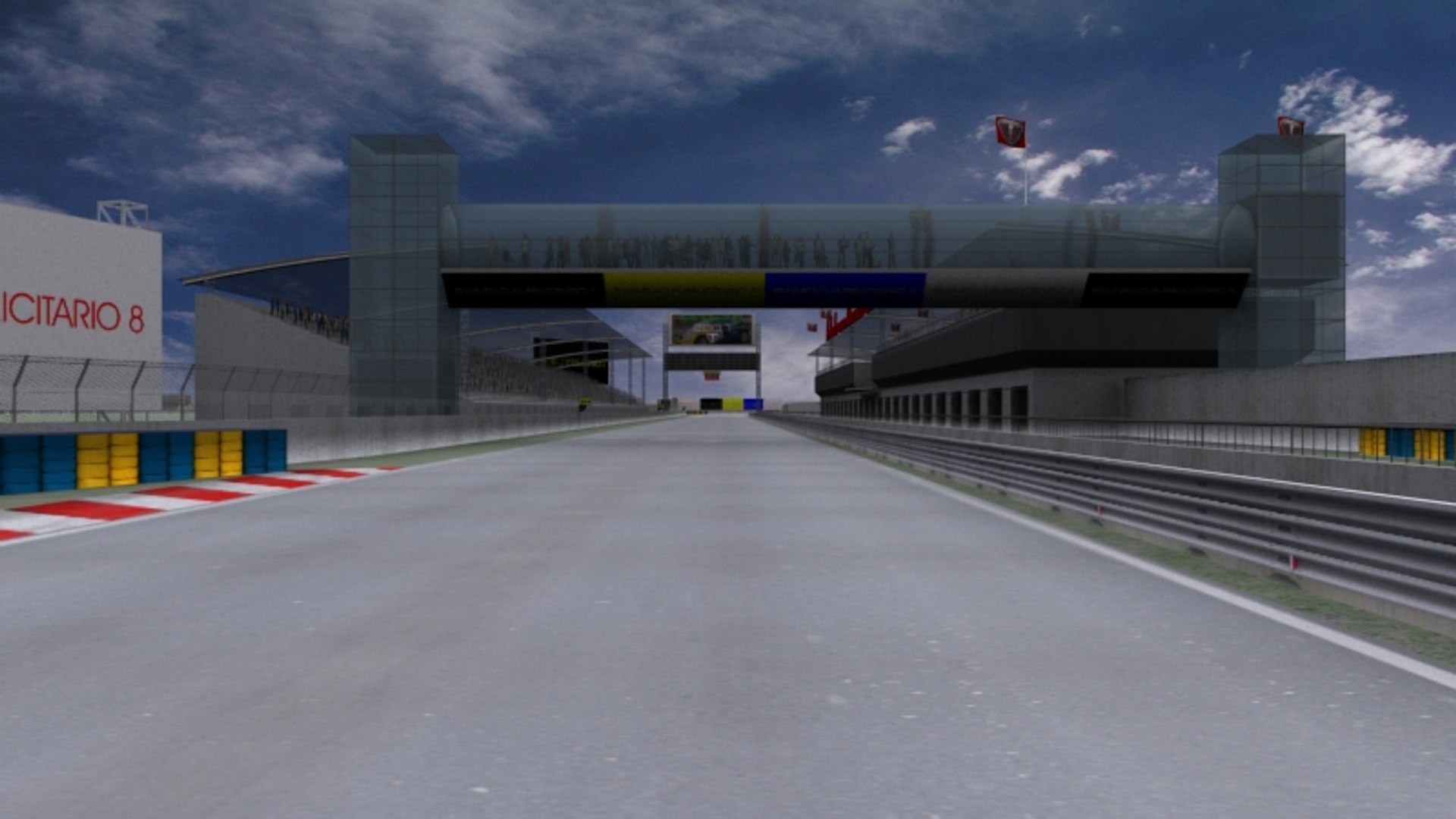 3d Fantasy Racing Track Model