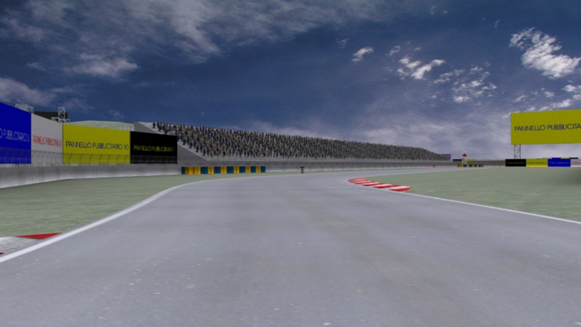 3d Fantasy Racing Track Model