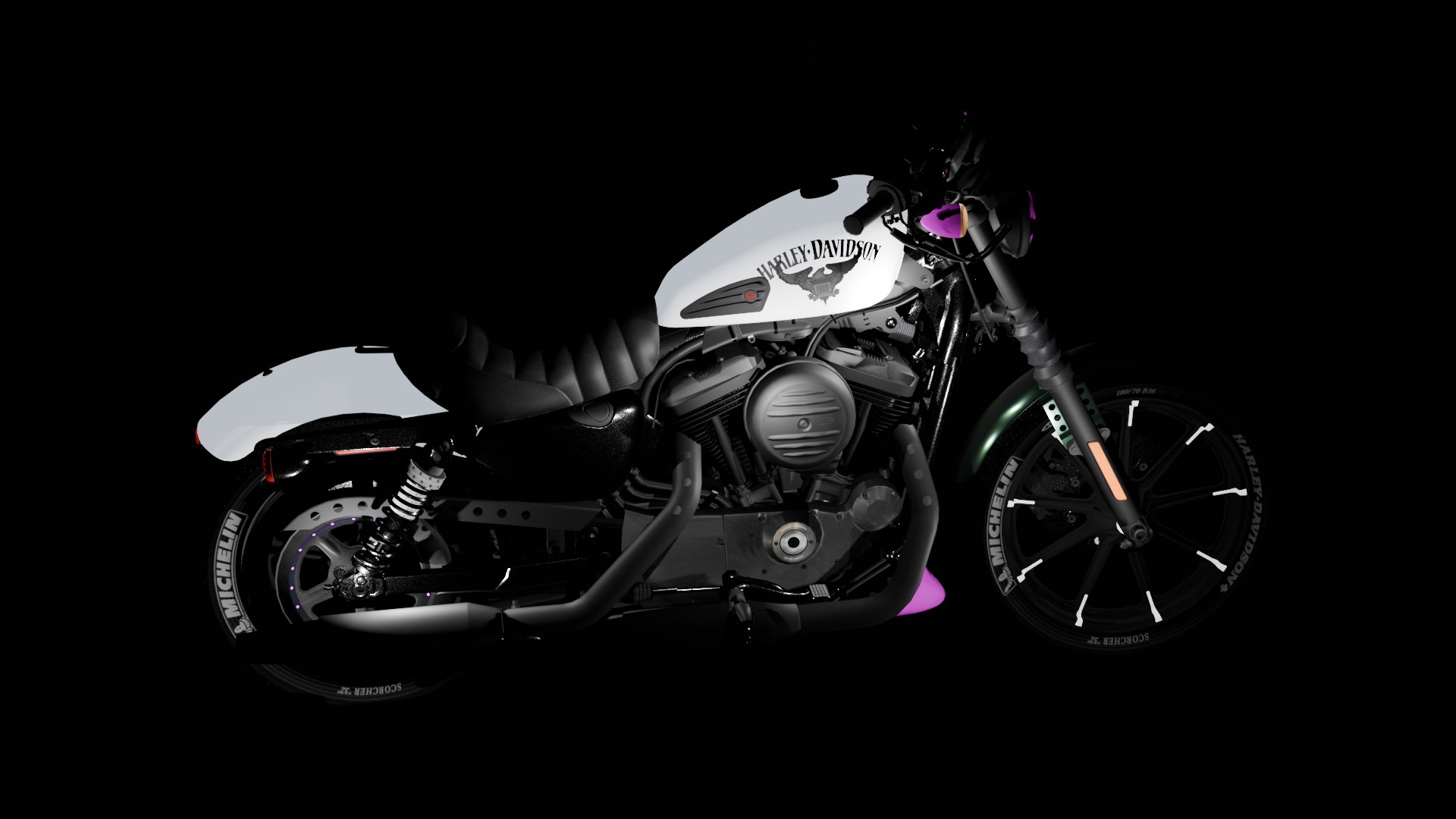 3D Harley davidson Iron 883 model - TurboSquid 2181711