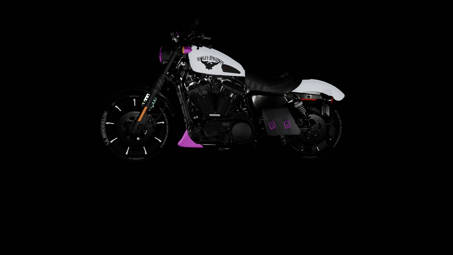 3D Harley davidson Iron 883 model - TurboSquid 2181711