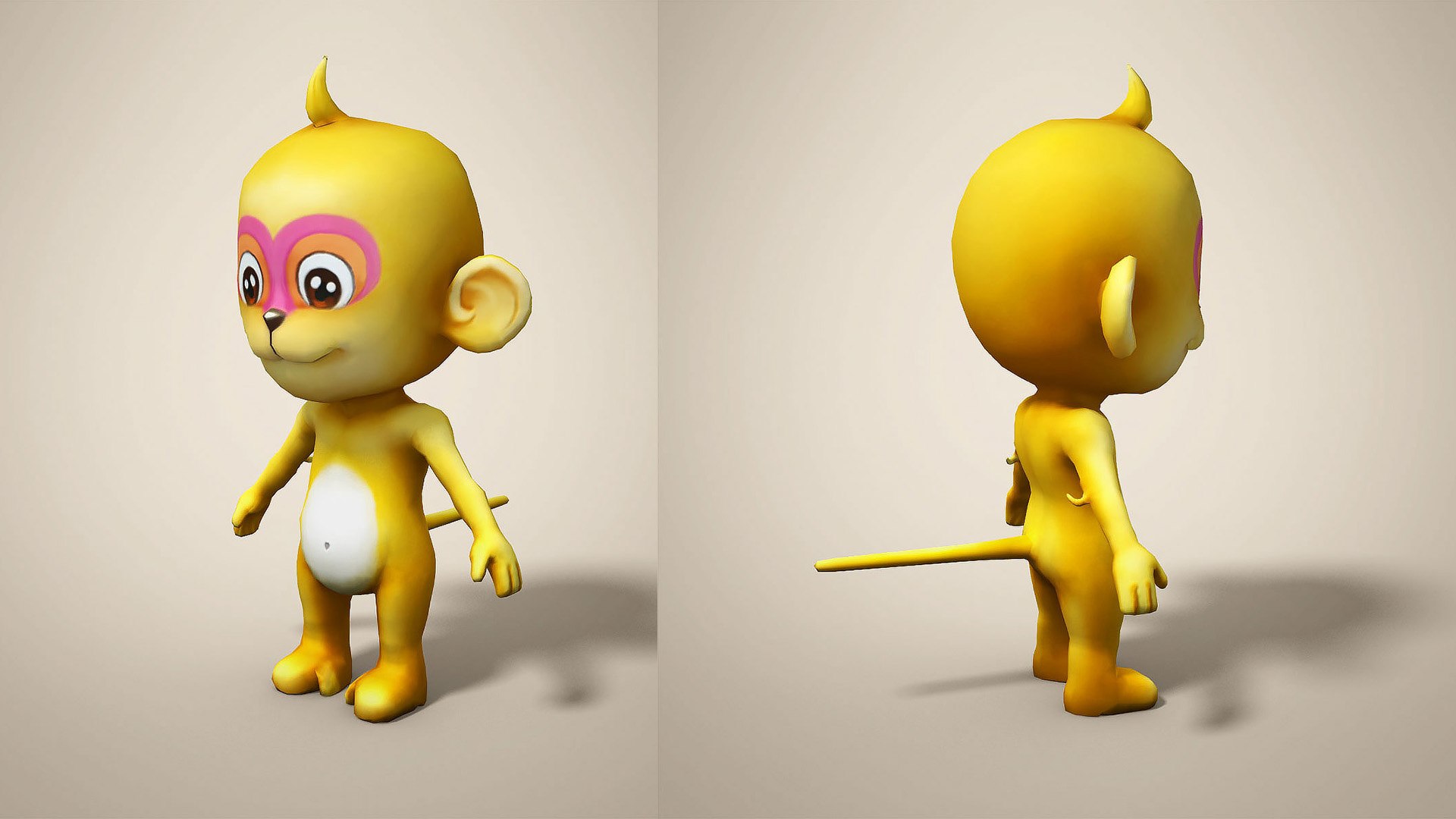 Monkey Cartoon 3D - TurboSquid 1699267