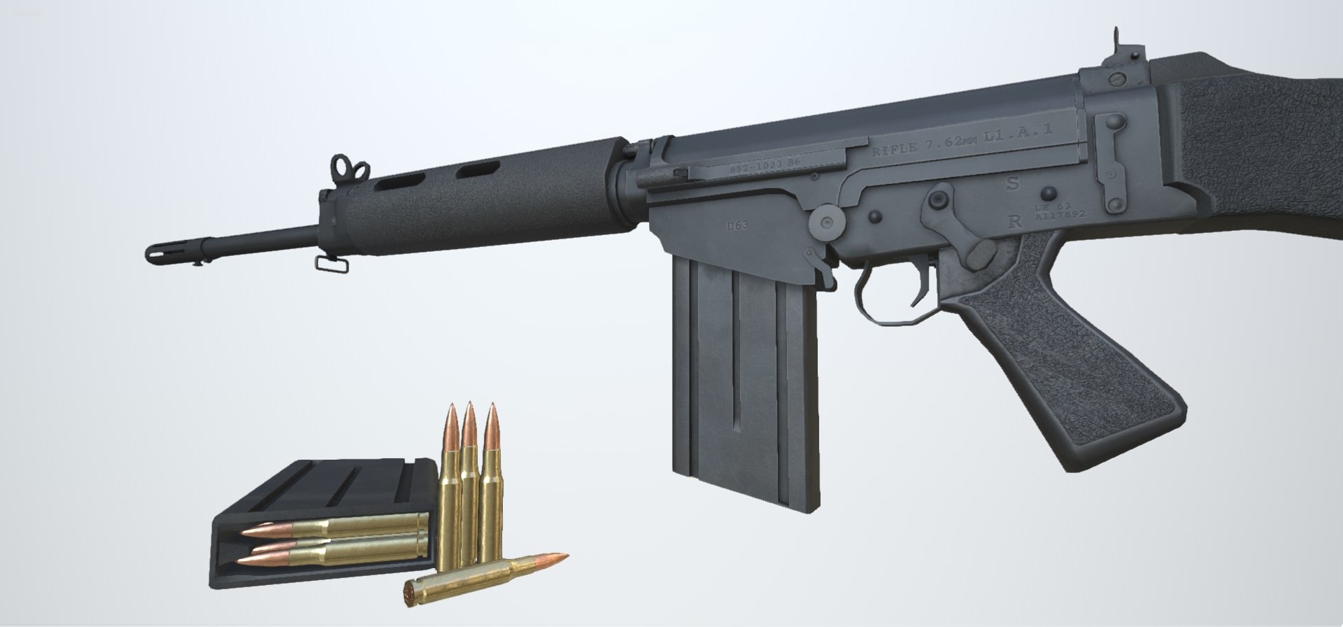 3D pbr rifle model - TurboSquid 1533372