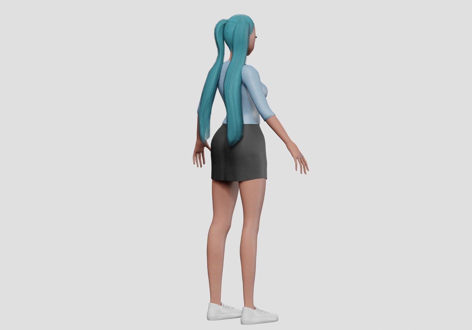 Basic Standard Girl V22507 3D Model - TurboSquid 2271018