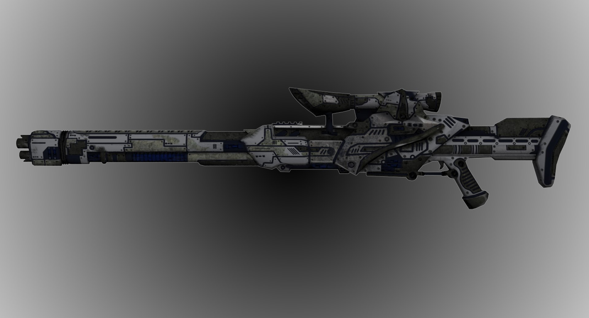 3d Sci-fi Gun