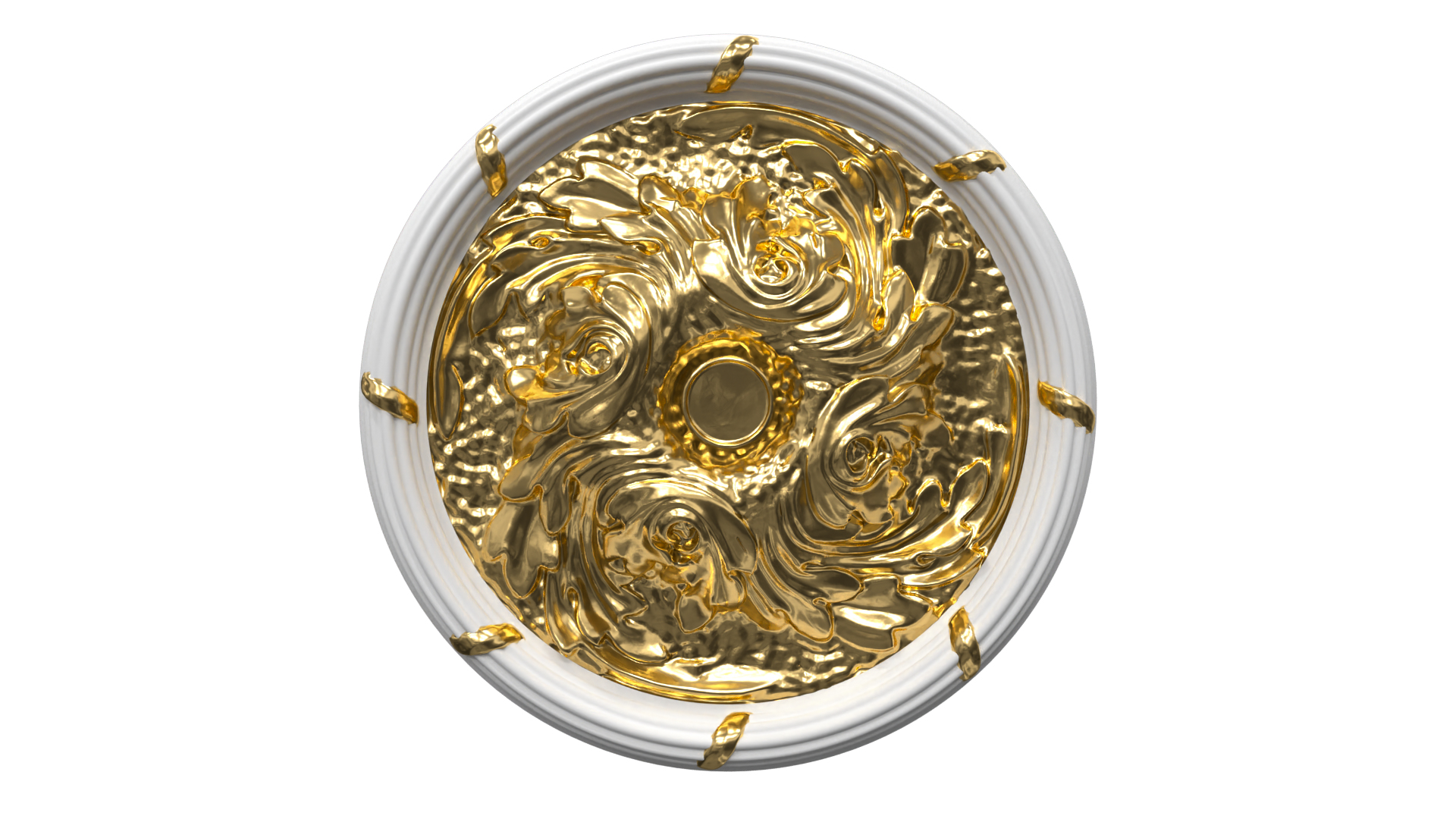 Ceiling Sockets Gypsum Plaster DR201 Model - TurboSquid 2024374