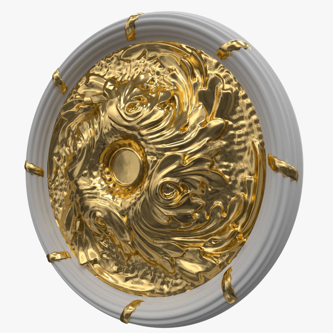 Ceiling Sockets Gypsum Plaster DR201 Model - TurboSquid 2024374