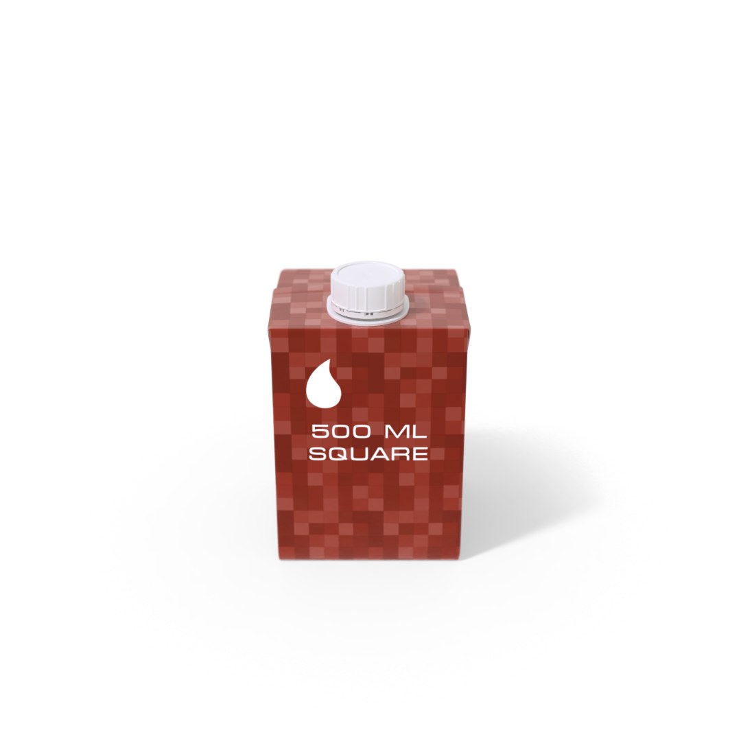 3D 500 ml square model - TurboSquid 1406939
