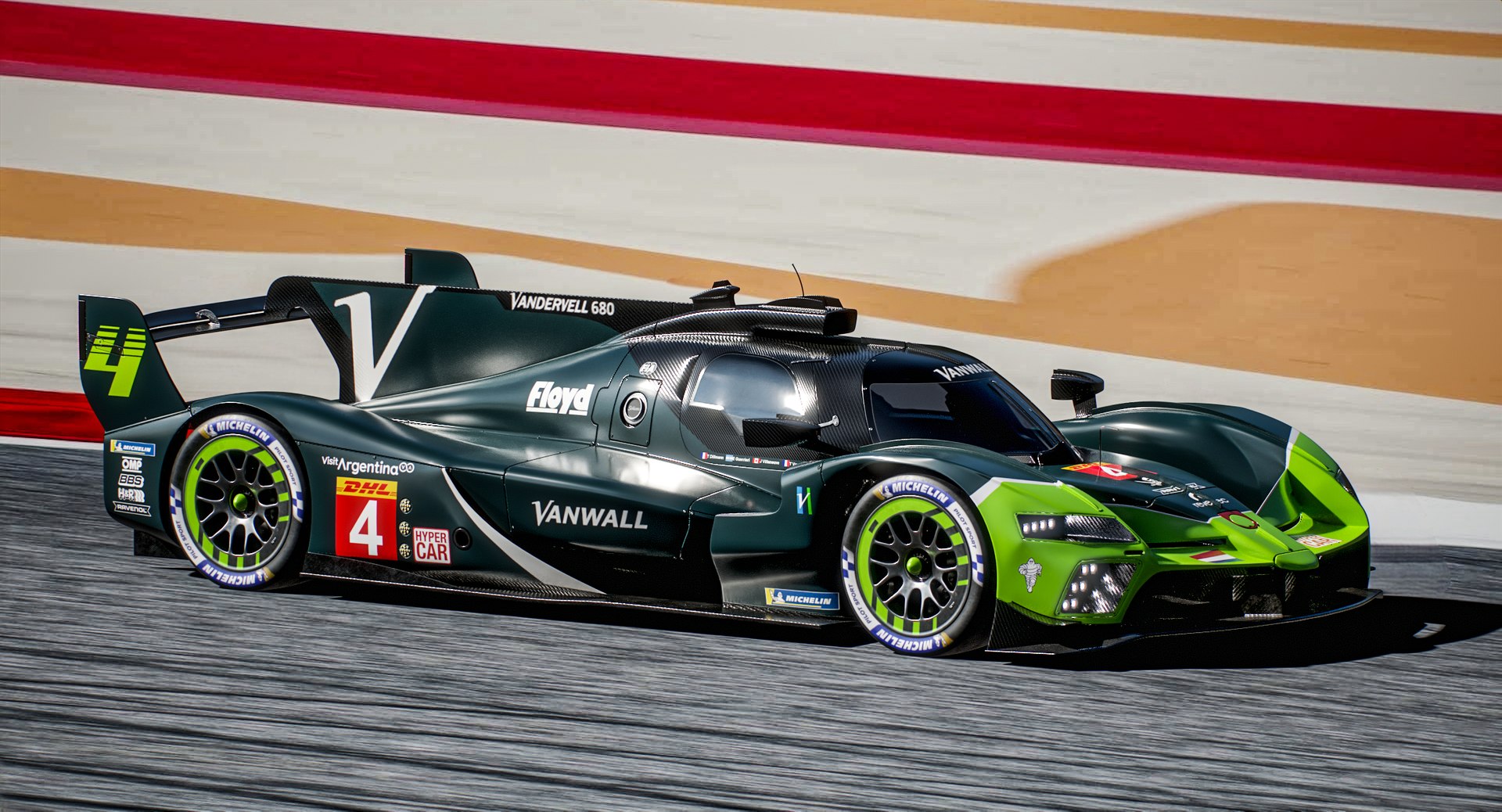 3D Vanwall Vandervell 680 Hybrid LMH Hypercar WEC Season 2023 ...