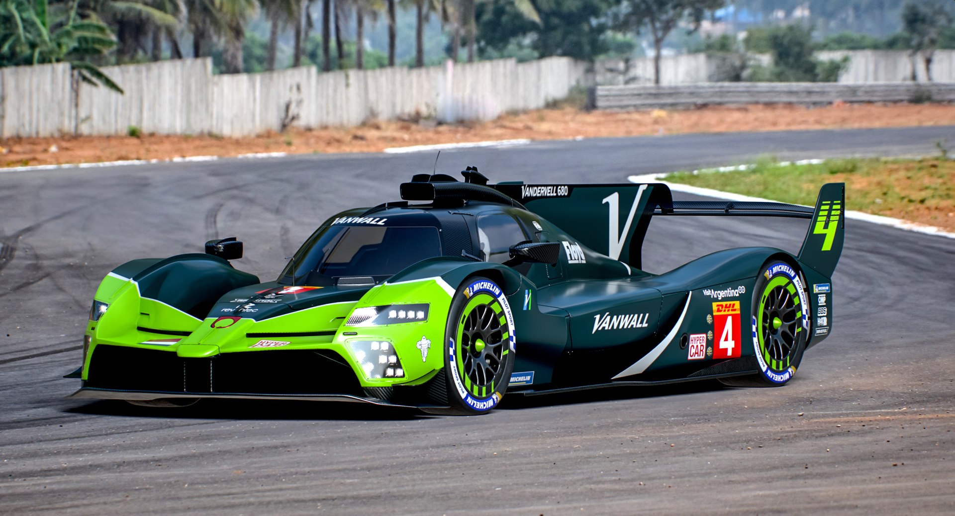 3D Vanwall Vandervell 680 Hybrid LMH Hypercar WEC Season 2023 ...