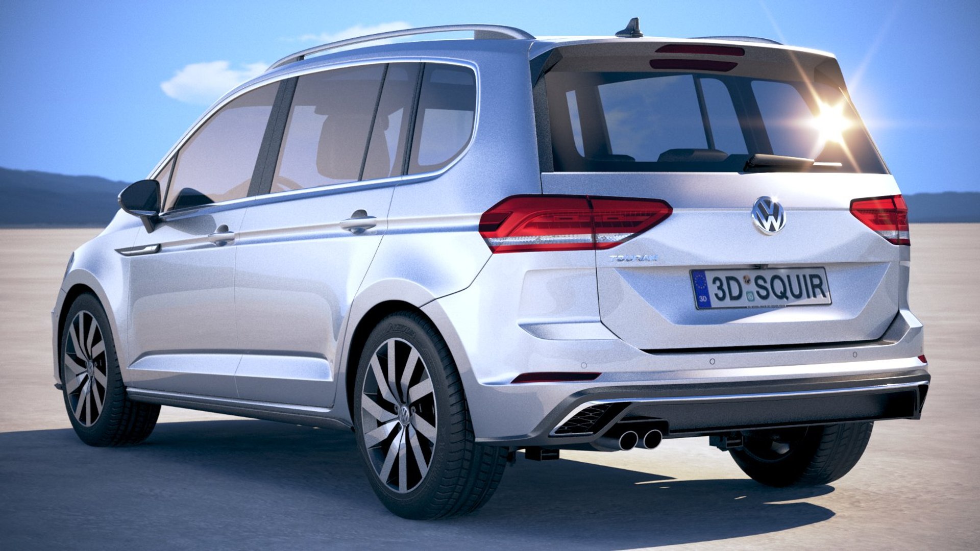 Volkswagen Touran R-line 3D Model - TurboSquid 1268879