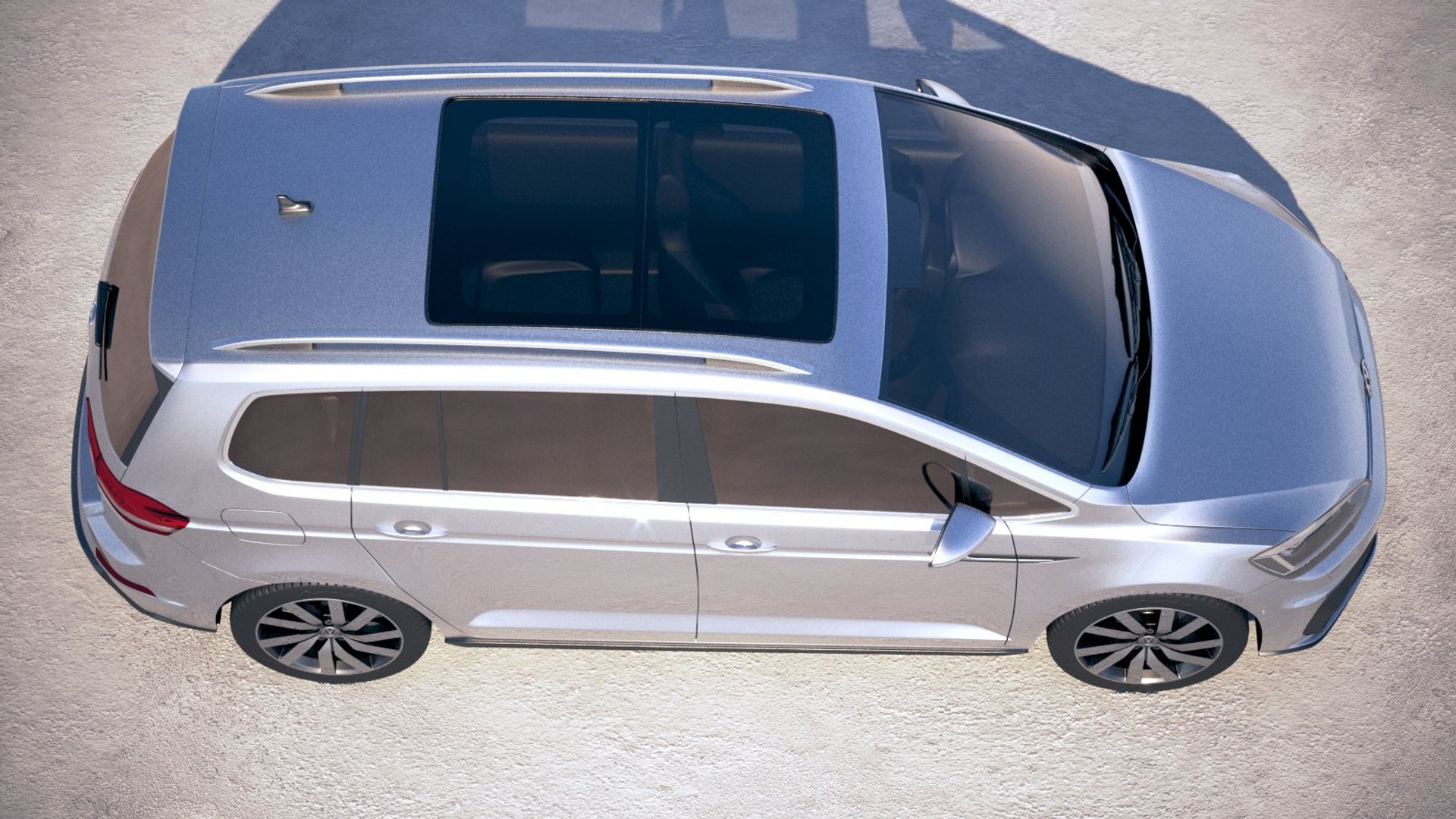 Volkswagen Touran R-line 3D Model - TurboSquid 1268879