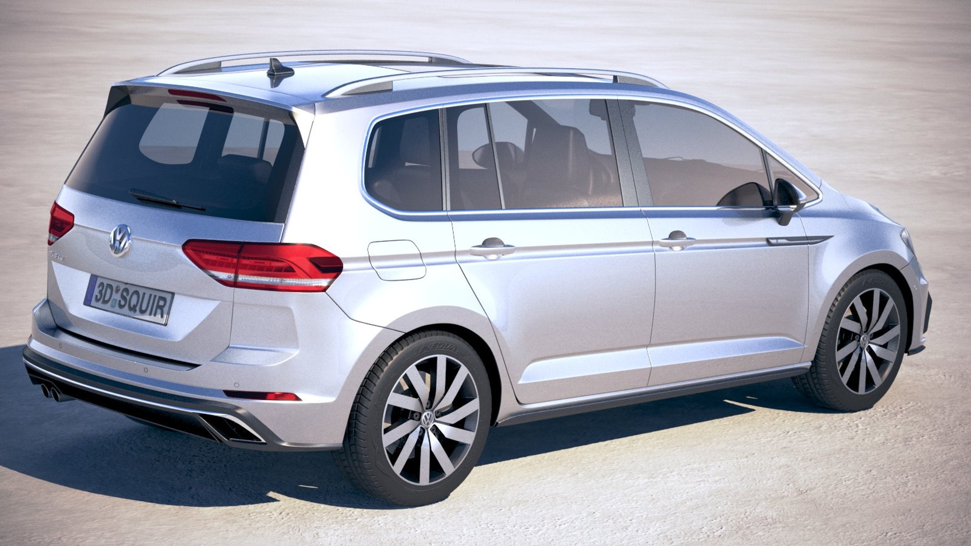 Volkswagen Touran R-line 3D Model - TurboSquid 1268879