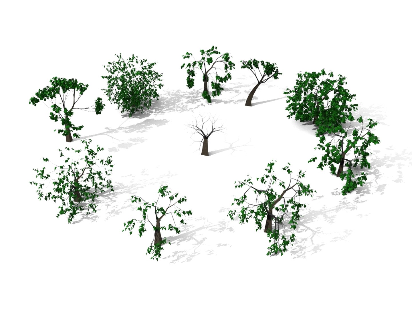 tree architectural 3d 3ds