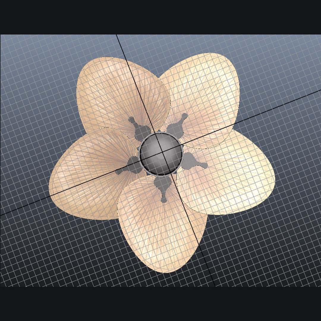 Palm Leaf Ceiling Fan 3D Model - TurboSquid 1383724