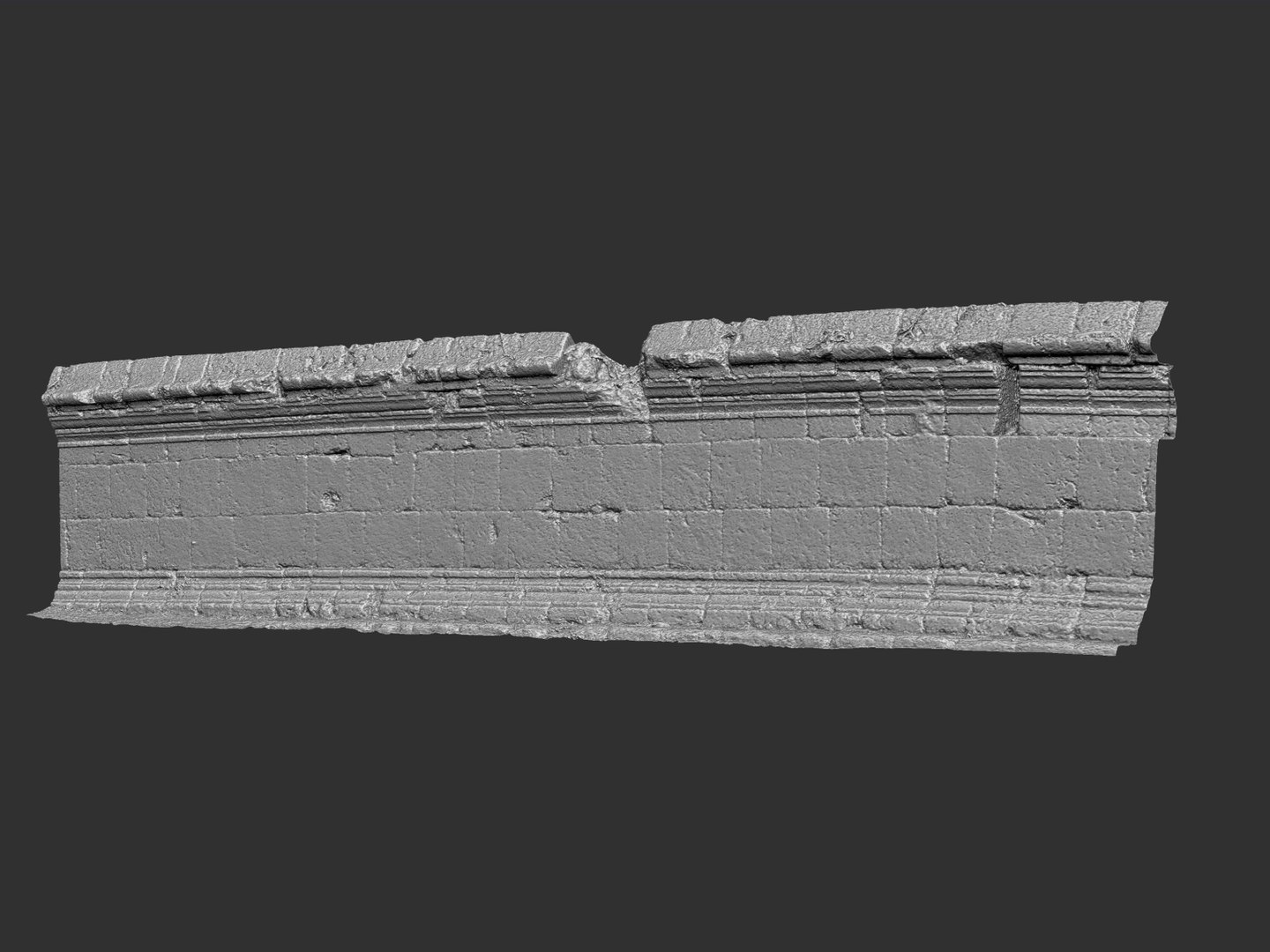 3d Acient Walls Pack 10 Model
