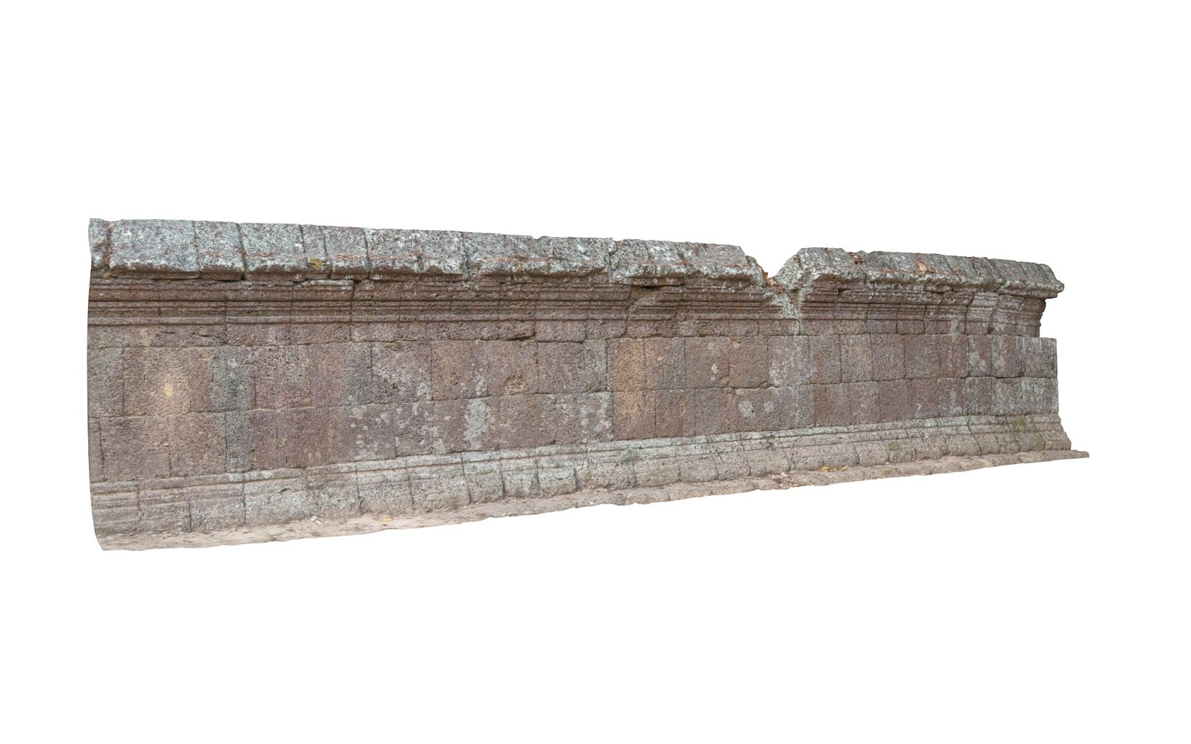 3d Acient Walls Pack 10 Model