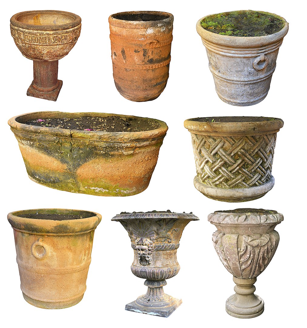 3D ancient flower pots pack - TurboSquid 1641071