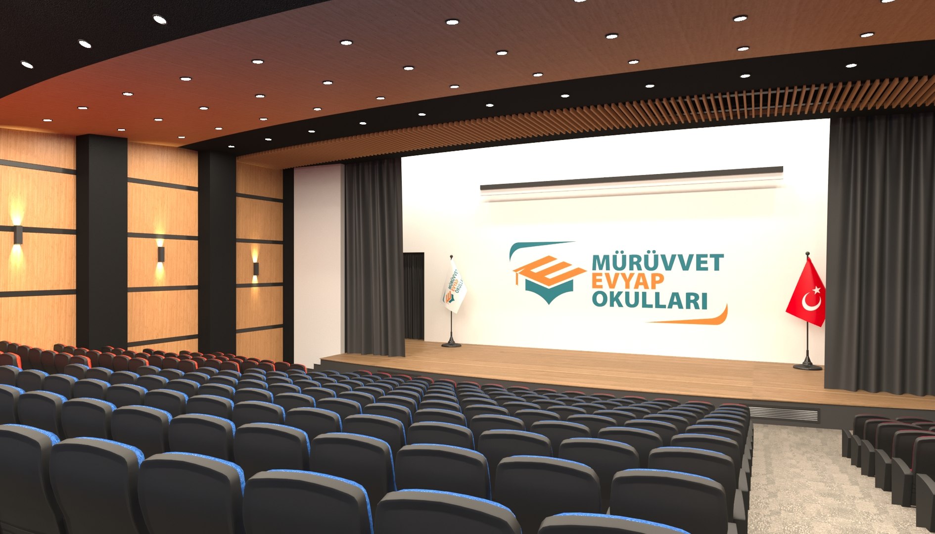Auditorium Hall Concept 3D Model - TurboSquid 1752641