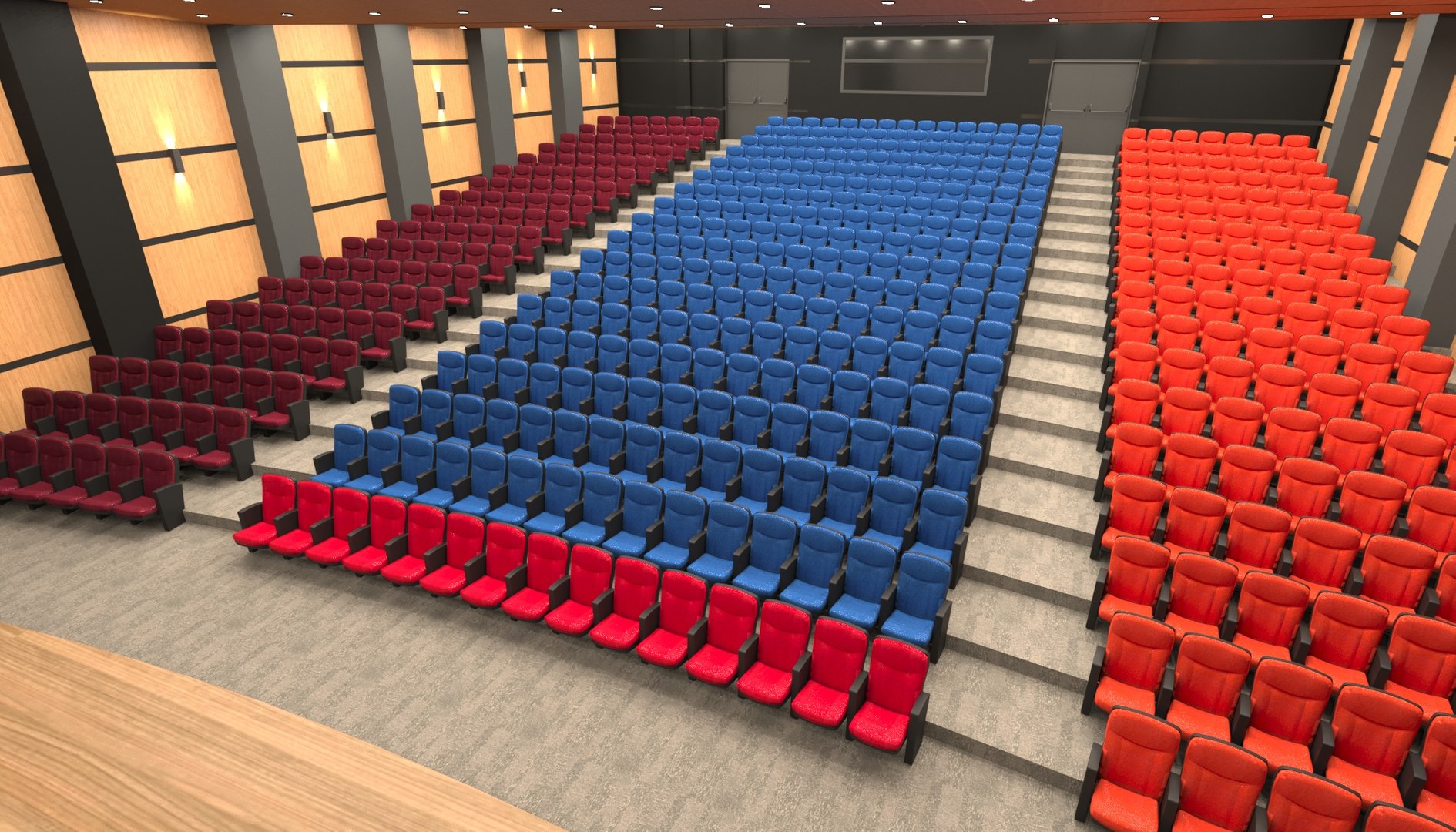 Auditorium Hall Concept 3D Model - TurboSquid 1752641