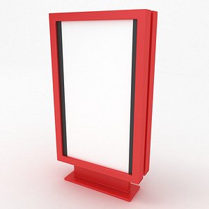 3D SIGNAGE STAND 01 Model - TurboSquid 1723295